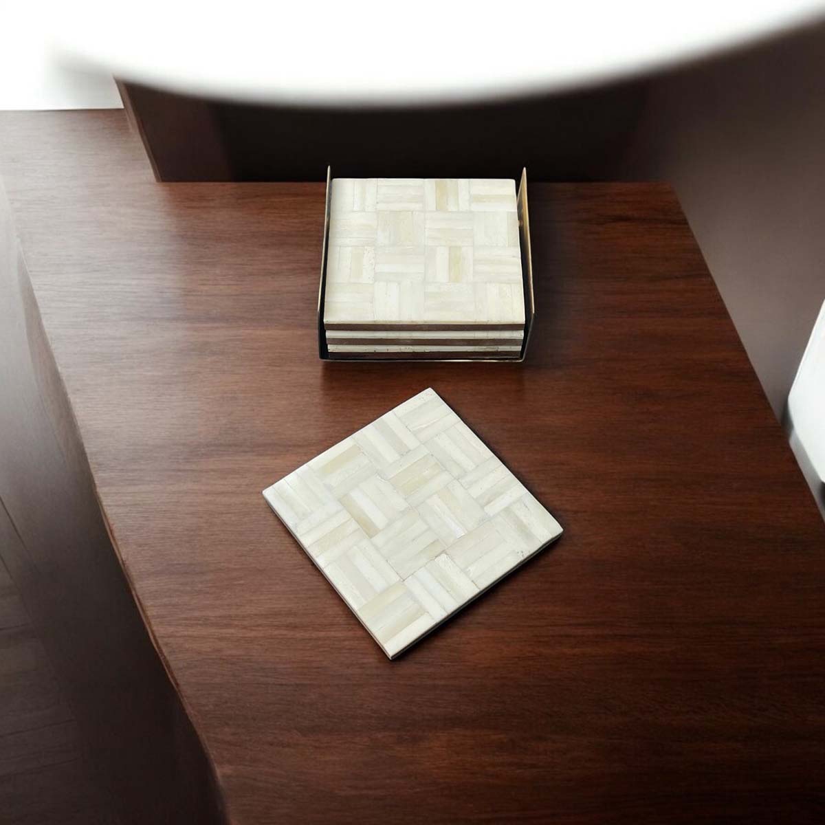 bone inlay coasters – BIGGIE BEST