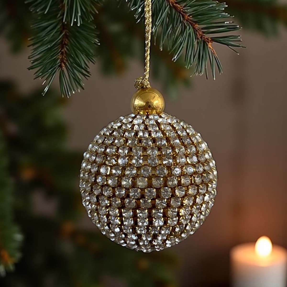 CHRISTMAS GLASS BAUBLE – BIGGIE BEST